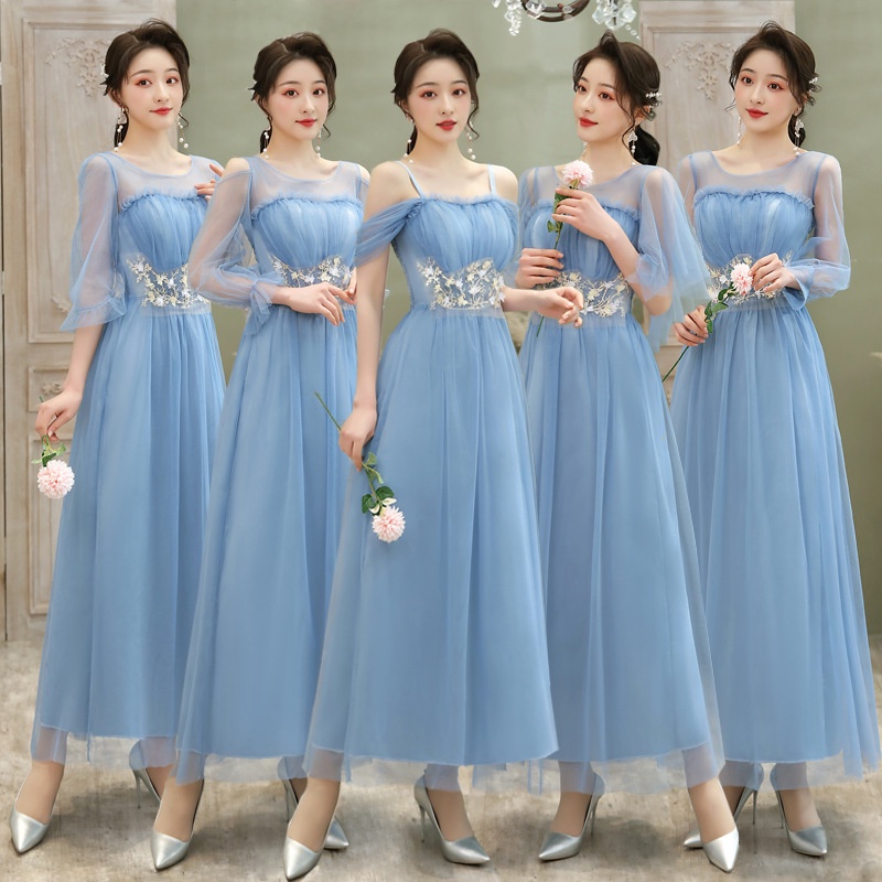 Jual Gaun Pengiring Pengantin Mode Baru Perjamuan Gaun Malam Pengiring ...