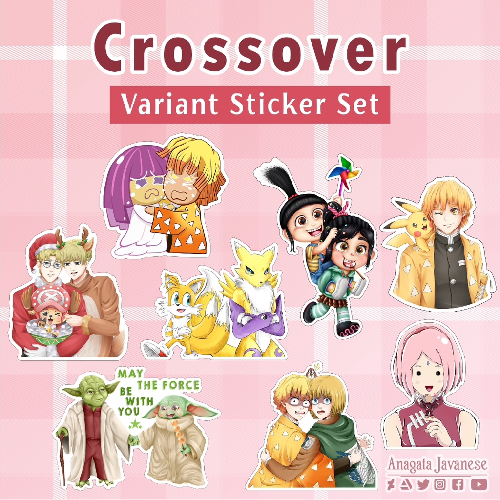 Jual Sticker Crossover Variant Characters | Shopee Indonesia