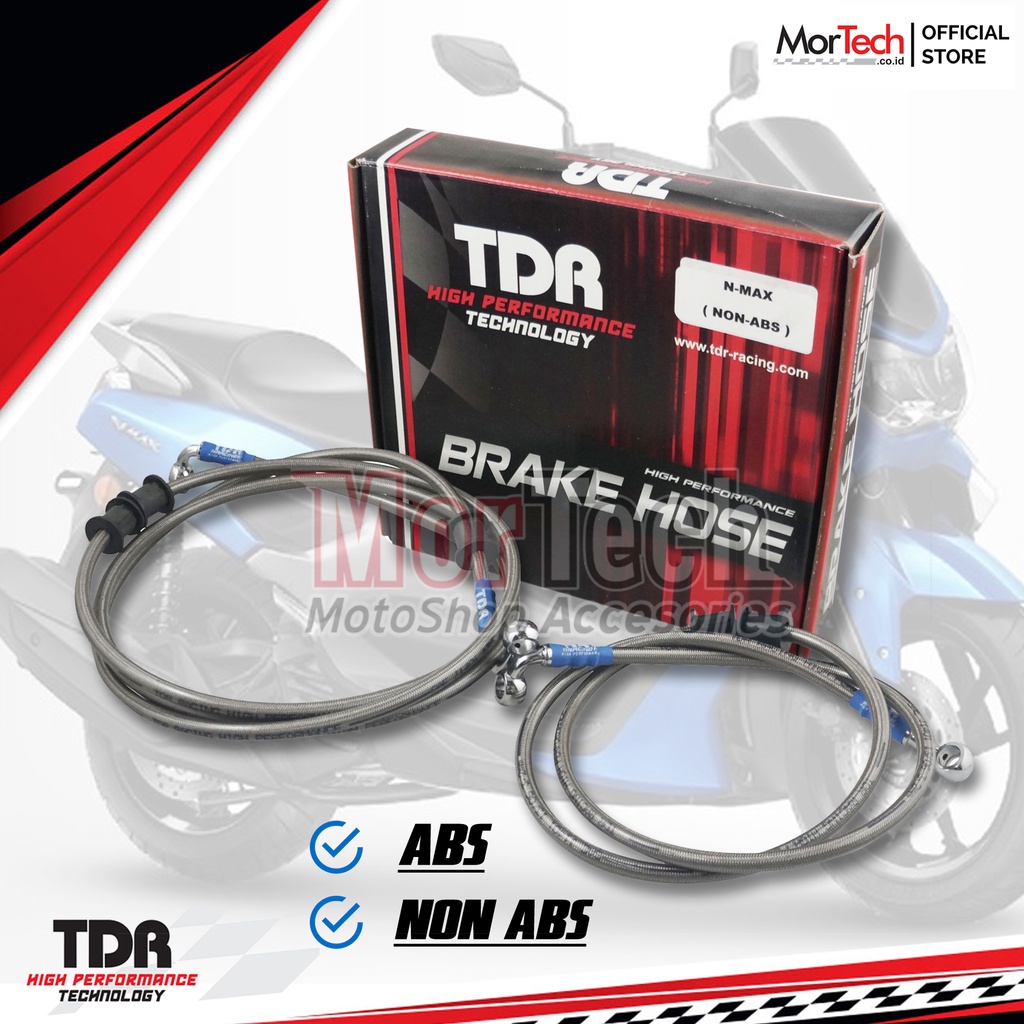 Jual Kabel Selang Slang Rem Nmax Non Abs / Nmax ABS Set depan belakang TDR Racing Thailand ...