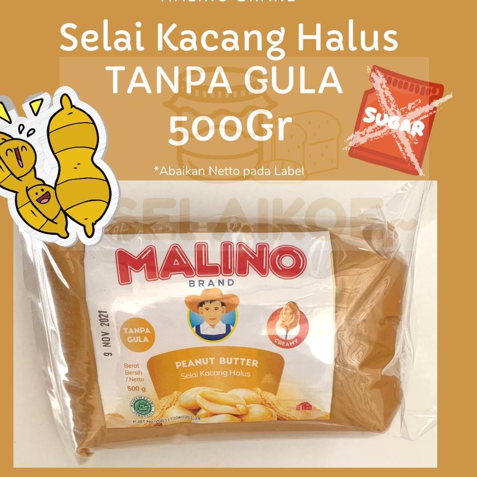 Jual Terbaik Selai Kacang Halus TANPA GULA Peanut Butter Creamy NO ...