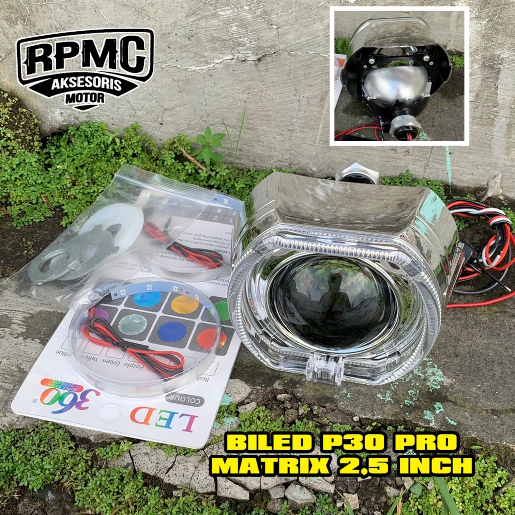 Jual BILED PROJECTOR P30 BILLED MATRIX PRO 3 INCH UNIVERSAL MOTOR MOBIL ...