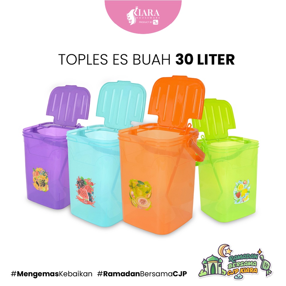 Jual Toples Es Buah 30l And Gayung Es Buah Set Warna Tempat Air 30l