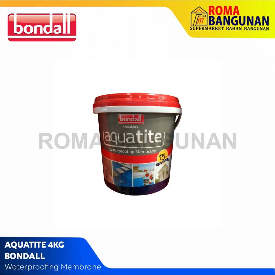 Jual Bondal Cat Pelapis Anti Bocor Waterproofing Aquatite 4kg | Shopee ...