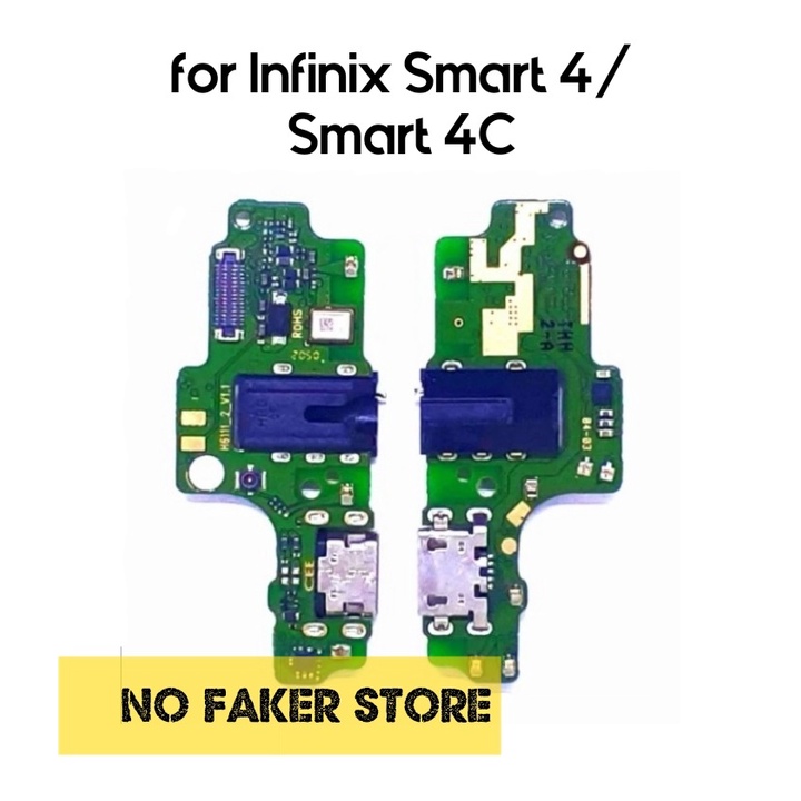 Jual Flexibel Konektor Charger Infinix Smart 4 (X653) | Pcb / Papan Cas + Mic Smart 4C (X653C ...