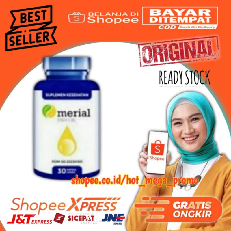 Jual OBAT HIPERTENSI STROKE JANTUNG MERIAL FISH OIL ASLI 100% ORIGINAL ...