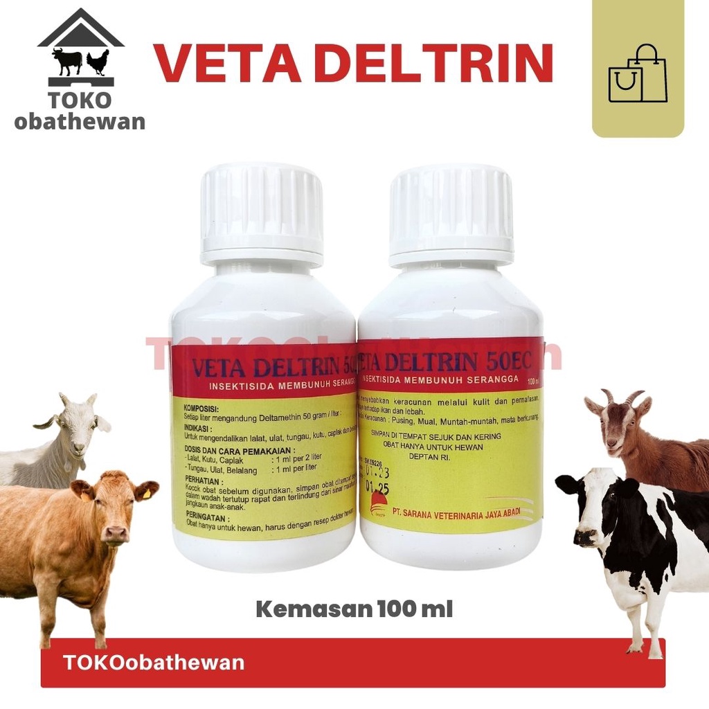 Jual VETA DELTRIN 100 Ml - Obat Pembasmi Larva, Lalat dan Serangga ...