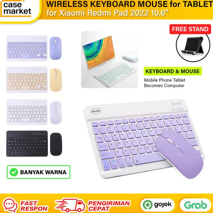 Jual Xiaomi Redmi Pad 10.6 2022 Wireless Keyboard Mouse Set Tablet ...