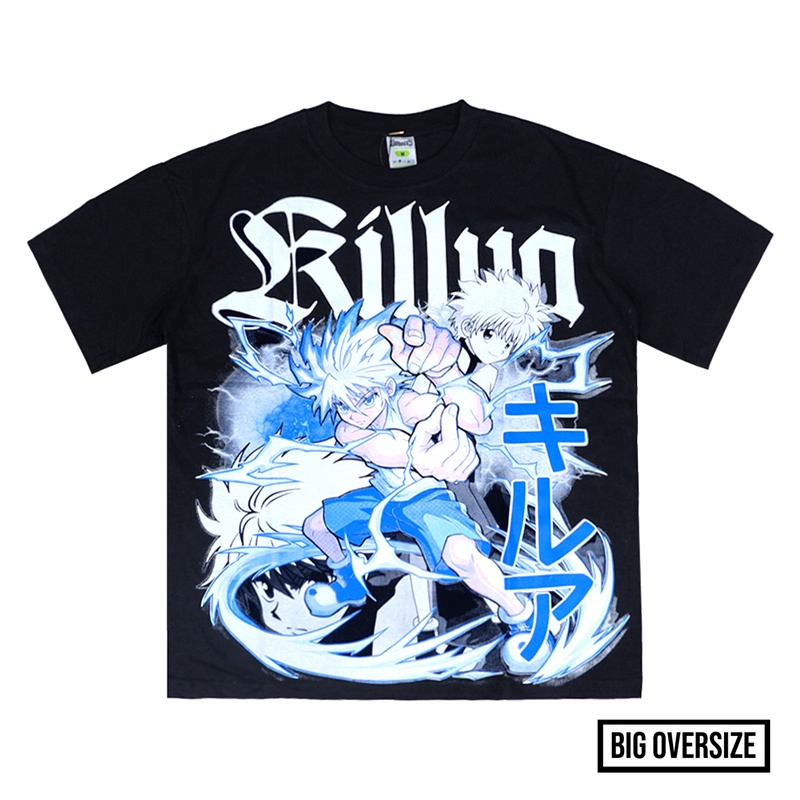 Jual TSHIRT KAOS OVERSIZE KILLUA LAST FORM HUNTER X HUNTER BLACK (BIG ...