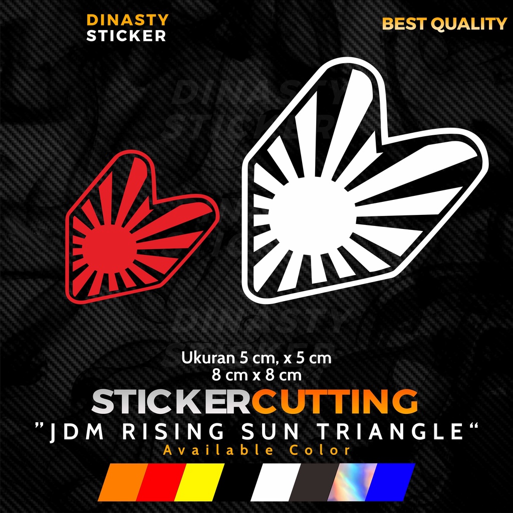 Jual STICKER STIKER CUTTING JDM RISING SUN TRIANGLE VIRAL | Shopee ...