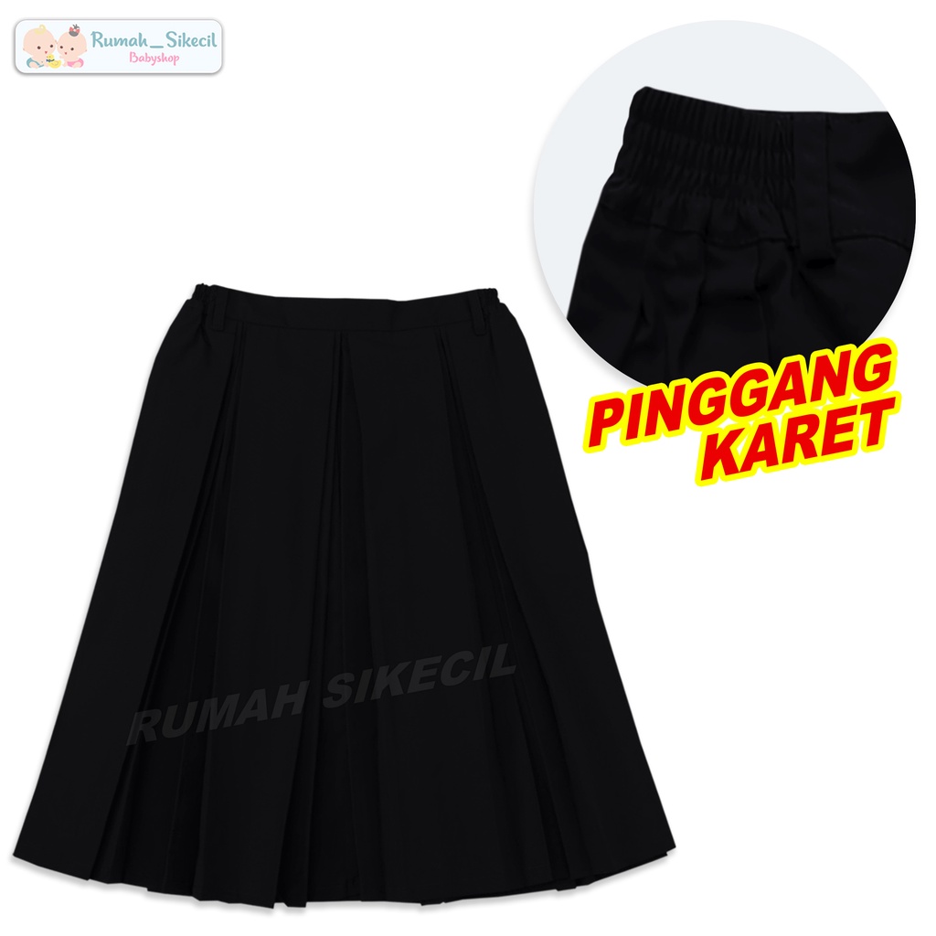 Jual ROK PENDEK Sekolah SD Rok Rempel Perempuan Seragam Sekolah SD MI Warna Hijau Hitam | Shopee ...