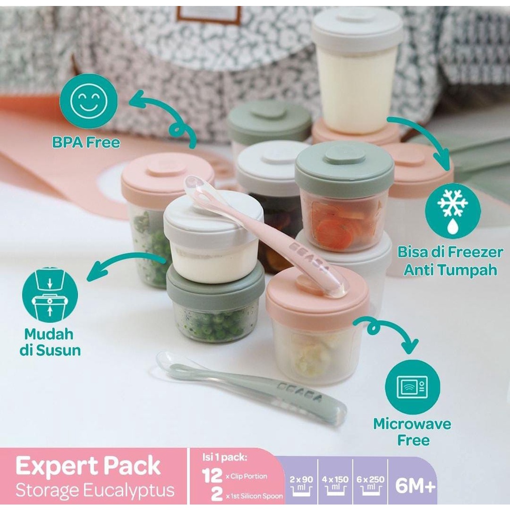 Jual BEABA EXPERT PACK / PRO FOOD MEAL STOTAGE 1st Meal set Portion ...