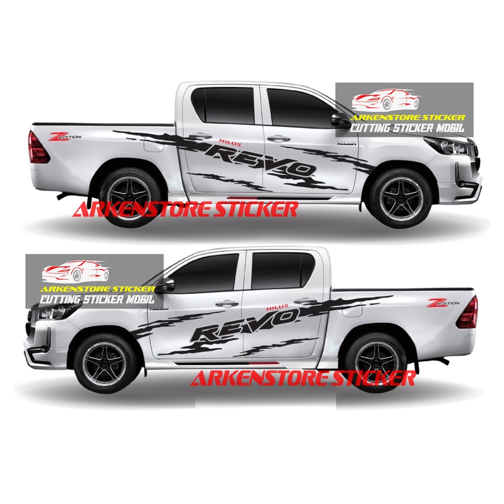 Jual sticker stiker mobil revo striping sticker mobil toyota hilux revo ...