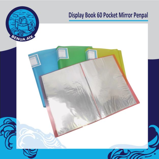 Jual Display Book / Clear Holder 60 Pocket MIRROR Folio Penpal PL-836 ...