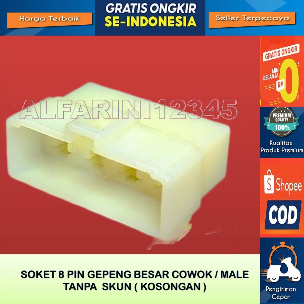 Jual Soket Kabel 8 Pin Besar Cowok Male Tanpa Skun Bahan Nylon Tahan ...