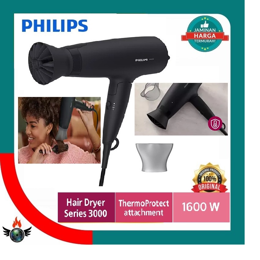 Jual Philips Hair Dryer 3000 Series BHD308 | Shopee Indonesia