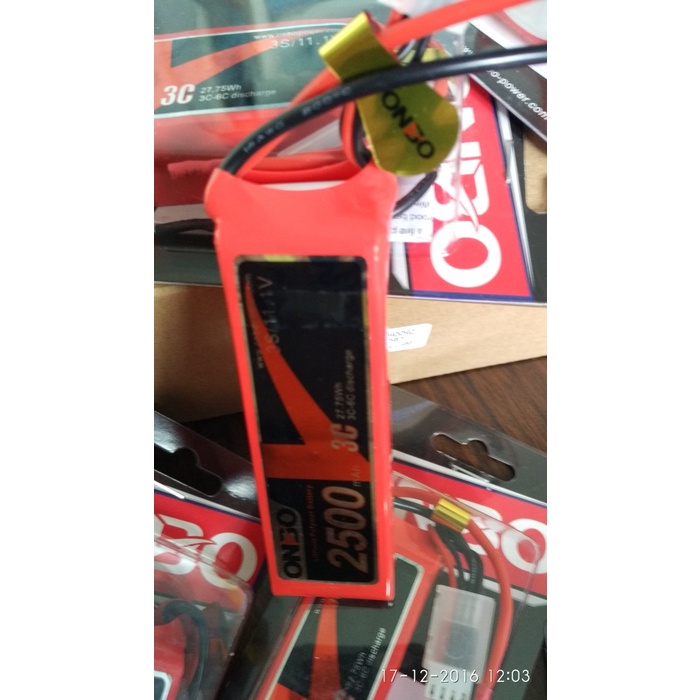 Jual Lipo Transmitter Battery 3s 11.1v 2500mah 3c Onbo Power ( lavar ...