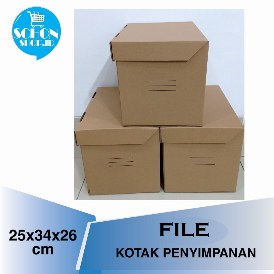 Jual File Box Kardus Kotak Arsip Bahan Tebal Arsip File Kotak Dokumen ...