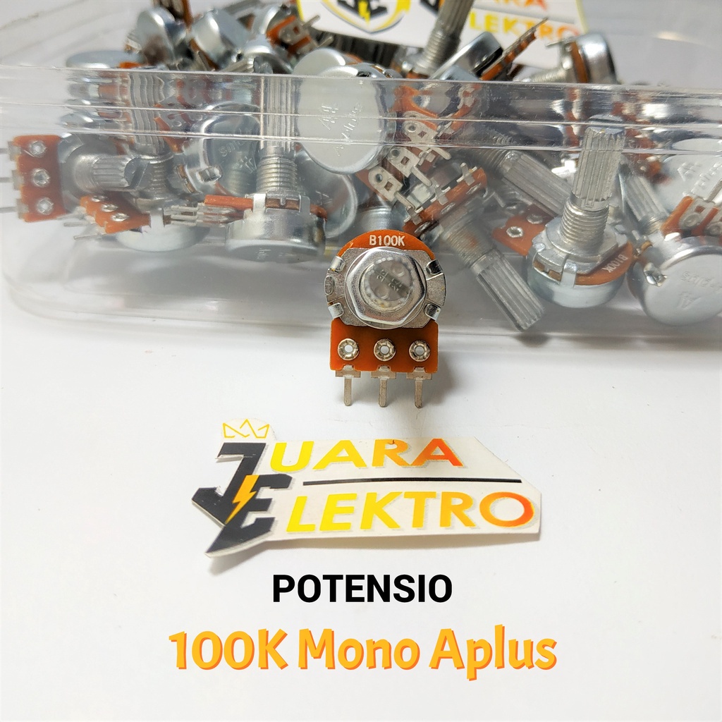 Jual Potensio 100K Mono Aplus | Potensiometer Mono 100K Aplus | Shopee ...