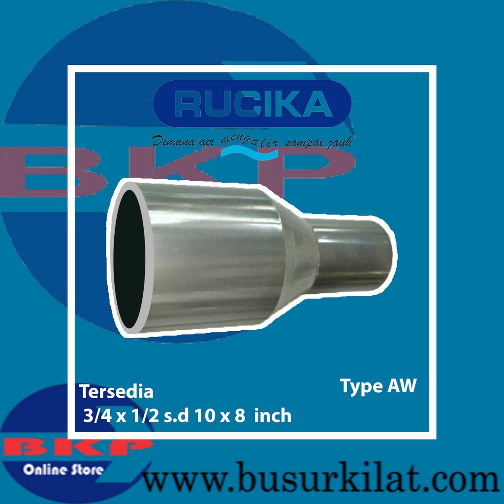 Jual R.Sock Pvc Rucika (Aw) 1 1/4 X 1/2 Inch / Sambungan Pipa / Vloksok ...