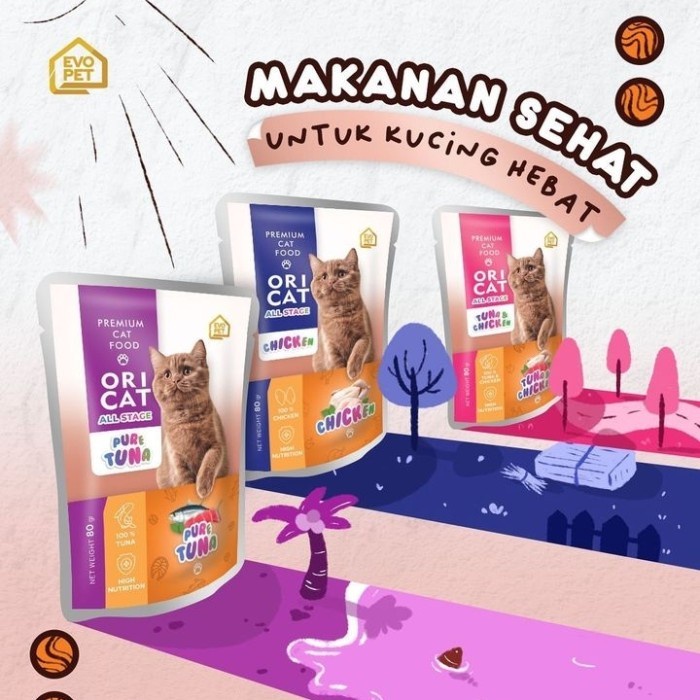 Jual Ori cat sachet all stage 80gr all varian rasa | Shopee Indonesia