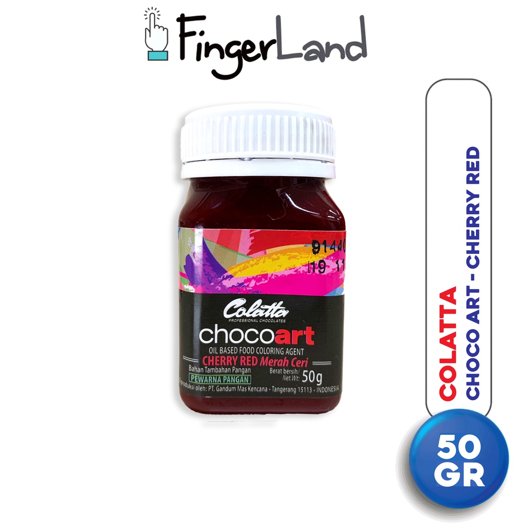 Jual COLATTA Choco Art Cherry Red 50 gram Pewarna Makanan | Shopee ...