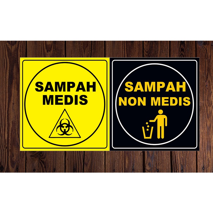 Jual stiker sampah medis dan non medis terbaru | Shopee Indonesia