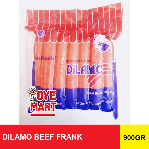 Jual DILAMO BEEF FRANK 900GR SOSIS SAPI DAN AYAM | Shopee Indonesia