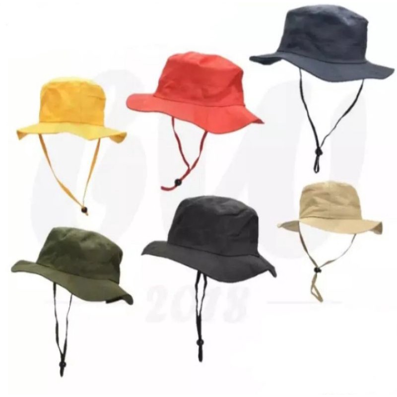Jual topi rimba gunung berkualitas/topi gunung pria polos premium ...