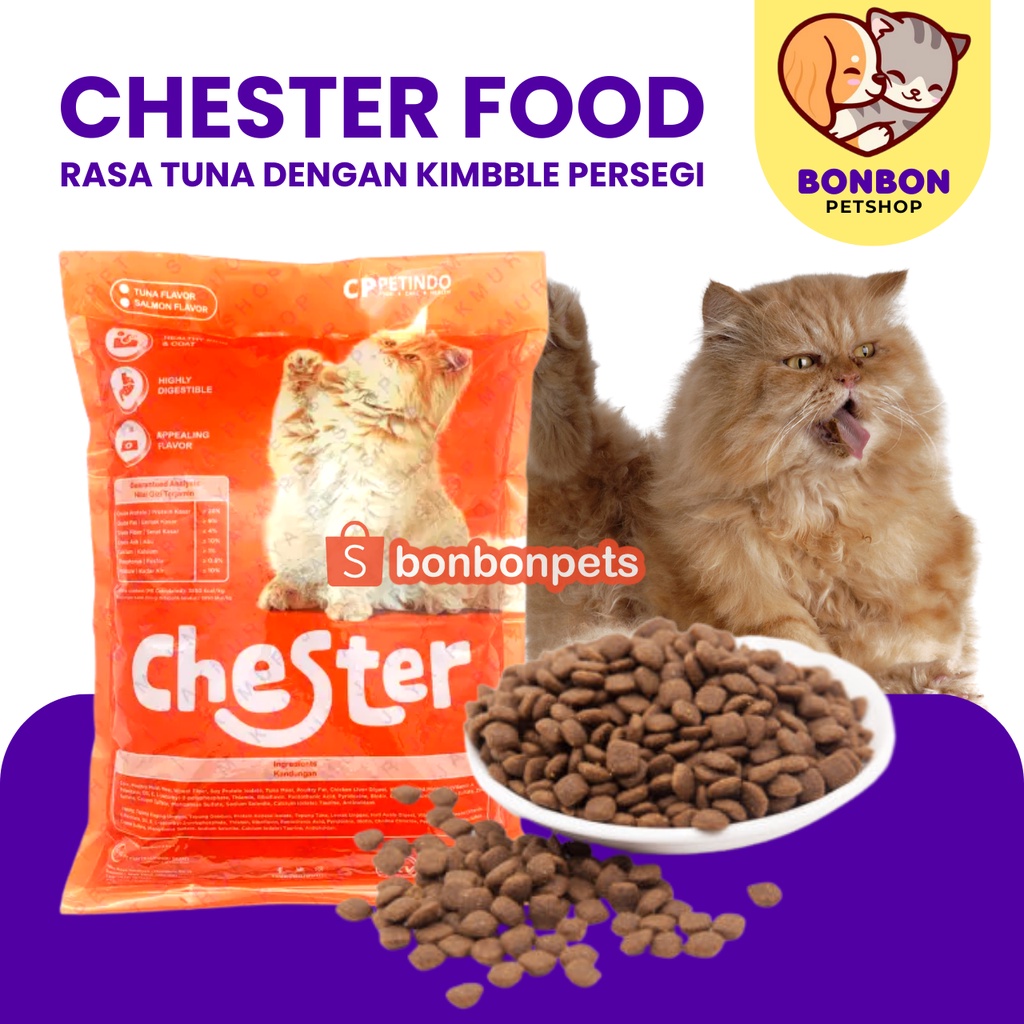 Jual Chester Makanan Kucing Kering Repack Freshpack 800g 800gr Adult ...