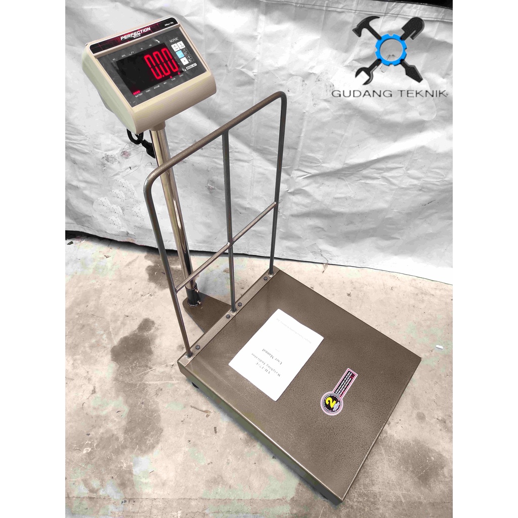 Jual Timbangan Duduk DIGITAL 300Kg PERFECTION / Timbangan Barang Platform Scale Digital Rail ...