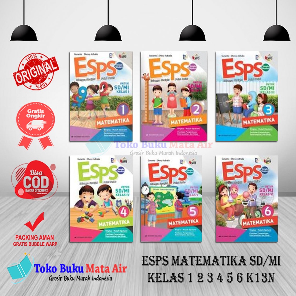 Jual BEST SELLER ESPS MATEMATIKA SD/MI KELAS 1 2 3 4 5 6 K13N - ERLANGGA | Shopee Indonesia