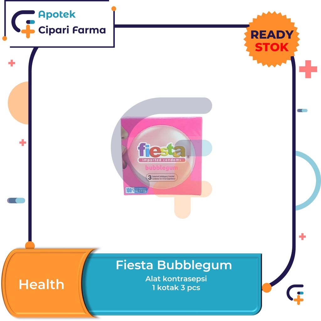 Jual Fiesta Bubble Gum Kondom Aroma Wangi Bubble Gum | Alat Kontrasepsi ...