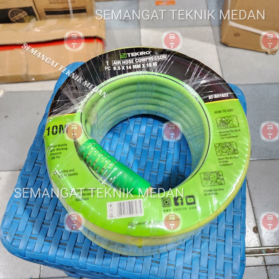 Jual 10m SELANG ANGIN KOMPRESOR COMPRESSOR HIGH PRESSURE TEKIRO 10 m ...