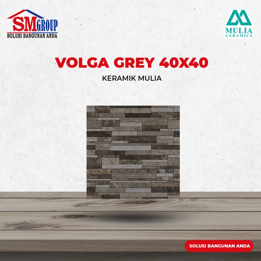 Jual Keramik MULIA Volga 40x40 - Grey | Shopee Indonesia