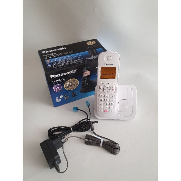 Jual Telepon Wireless Panasonic KX-TGC250 Cordless Phone Panasonic KX ...