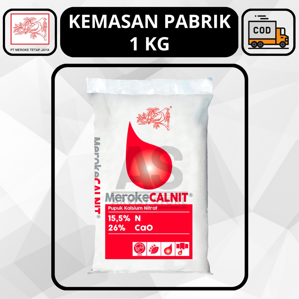 Jual Pupuk MEROKE CALNIT Kemasan Pabrik atau Repack 1 Kg Kalsium Nitrat ...