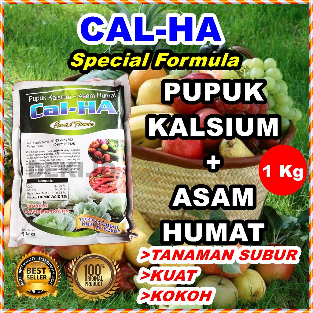 Jual Cal Ha Pupuk Kalsium Organik Plus Asam Humat Calcium Humic Acid ...