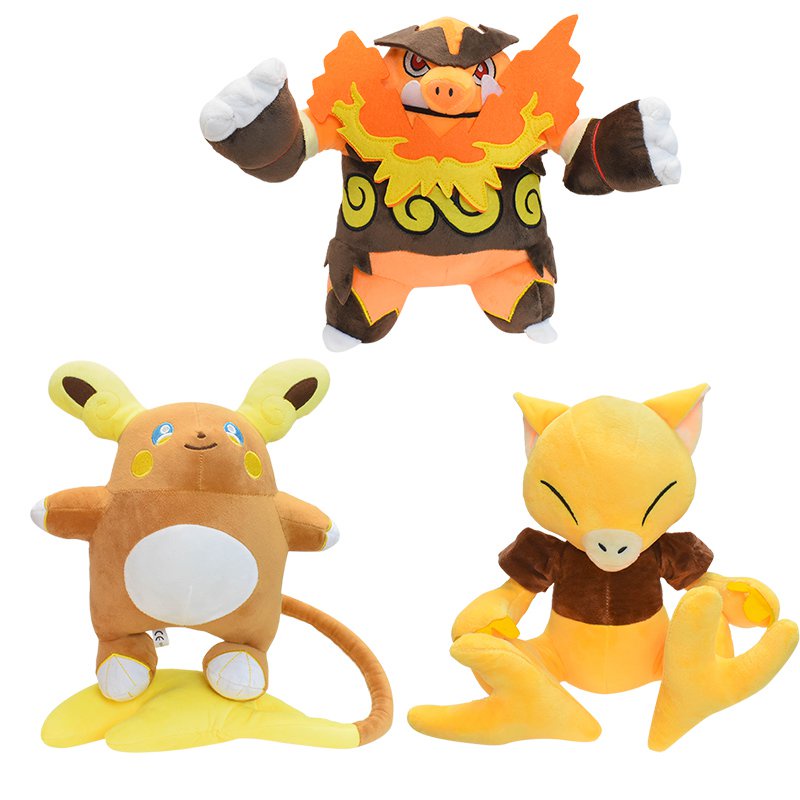 Jual TAKARA TOMY Pokemon Alolan Raichu Abra Emboar Anime Plush Soft ...