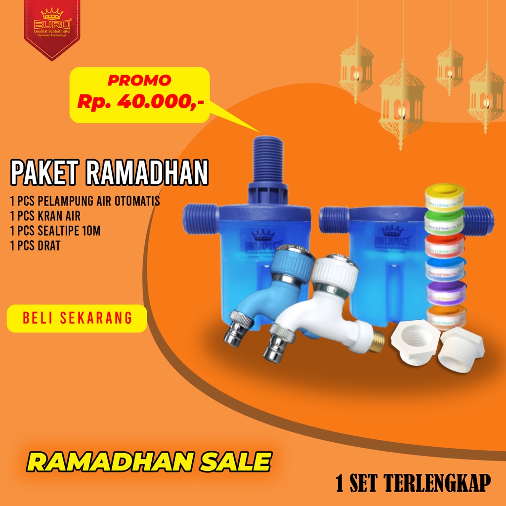 Jual PAKET HEMAT RAMADHAN SUPER MURAH PEL.VERTIKAL+KRAN MUTIARA+DRAT PUTIH KECIL+2 SEALTIPE YSK ...