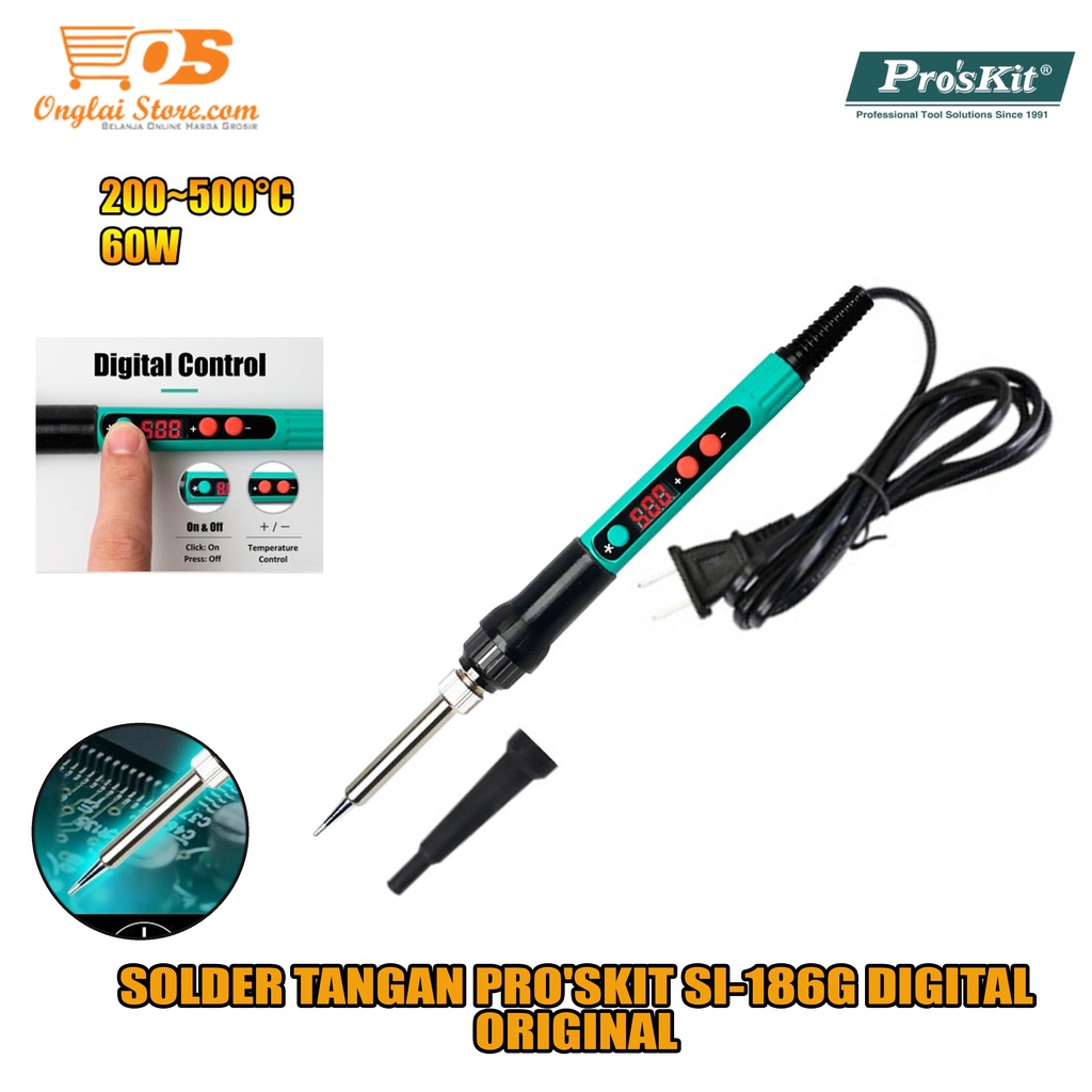 Jual Proskit SI-186G Solder Tangan Digital Control Soldering Iron ...