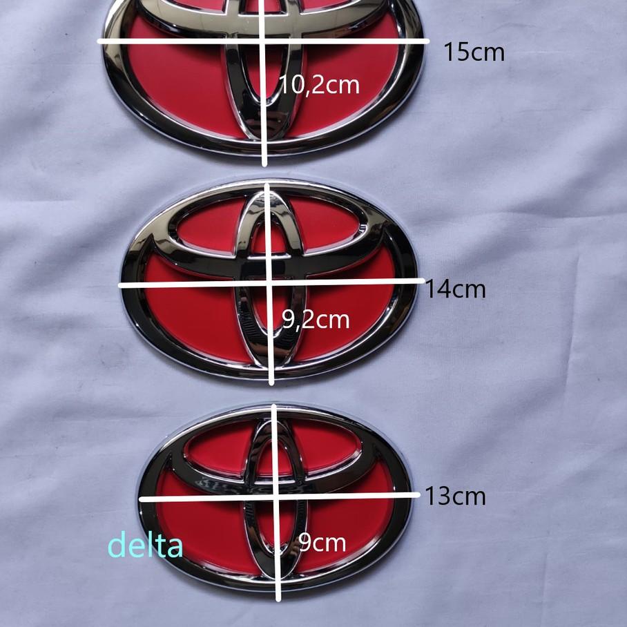 Jual [Depan] Logo/Emblim Variasi Toyota Merah agya avanza AN Avanza ...