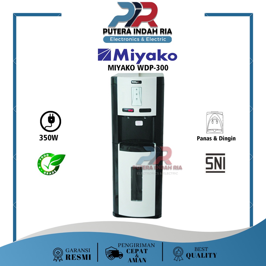 Jual Standing Dispenser MIYAKO Panas dan Dingin Galon Bawah WDP-300 ...