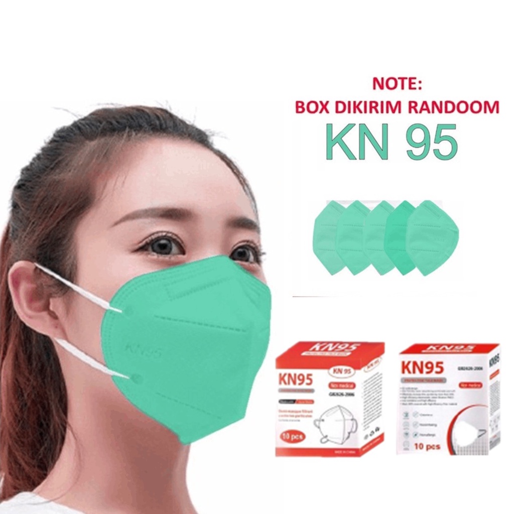 Jual HC Masker KN95 Isi 10Pcs Earloop Bulat Protective Mask 10 Pcs ...