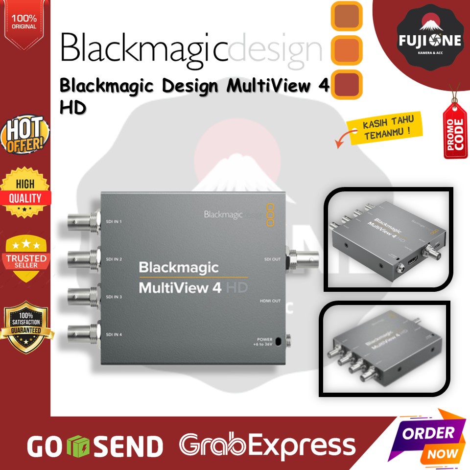 Jual Blackmagic Design Multiview 4 Hd Multiviewer 4 Input Sdi | Shopee ...