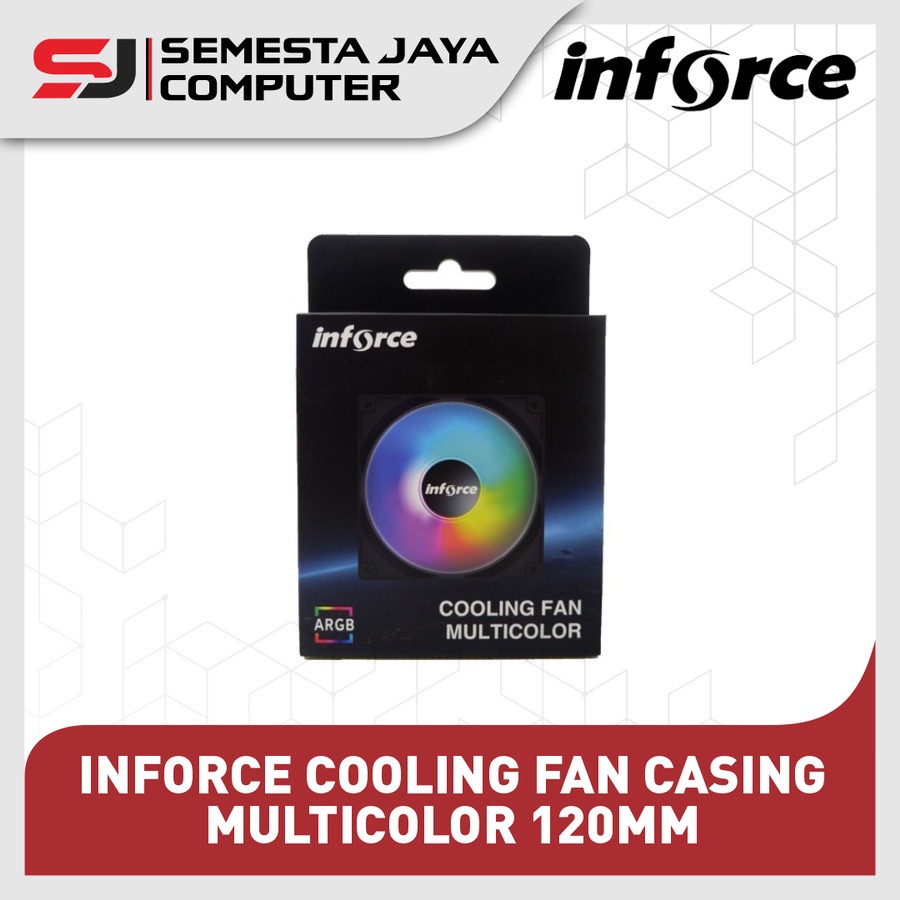 Jual Inforce Cooling Fan Rainbow Slim Ring Hydro Bearing 120mm | Shopee ...