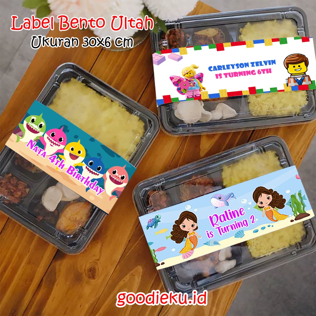 Jual LABEL BENTO, LABEL NASI KOTAK, LABEL ULANG TAHUN, FREE DESAIN ...