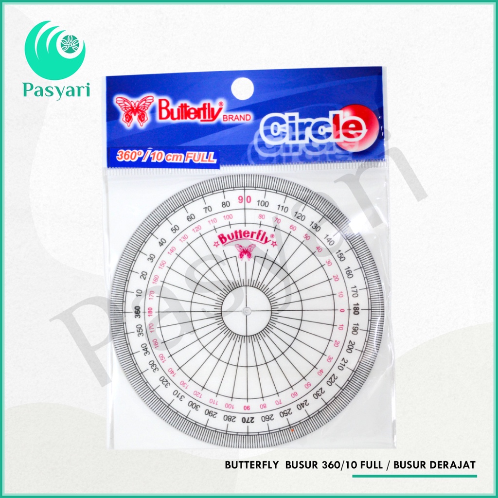 Jual BUTTERFLY BUSUR 360/10 FULL / Busur Derajat | Shopee Indonesia
