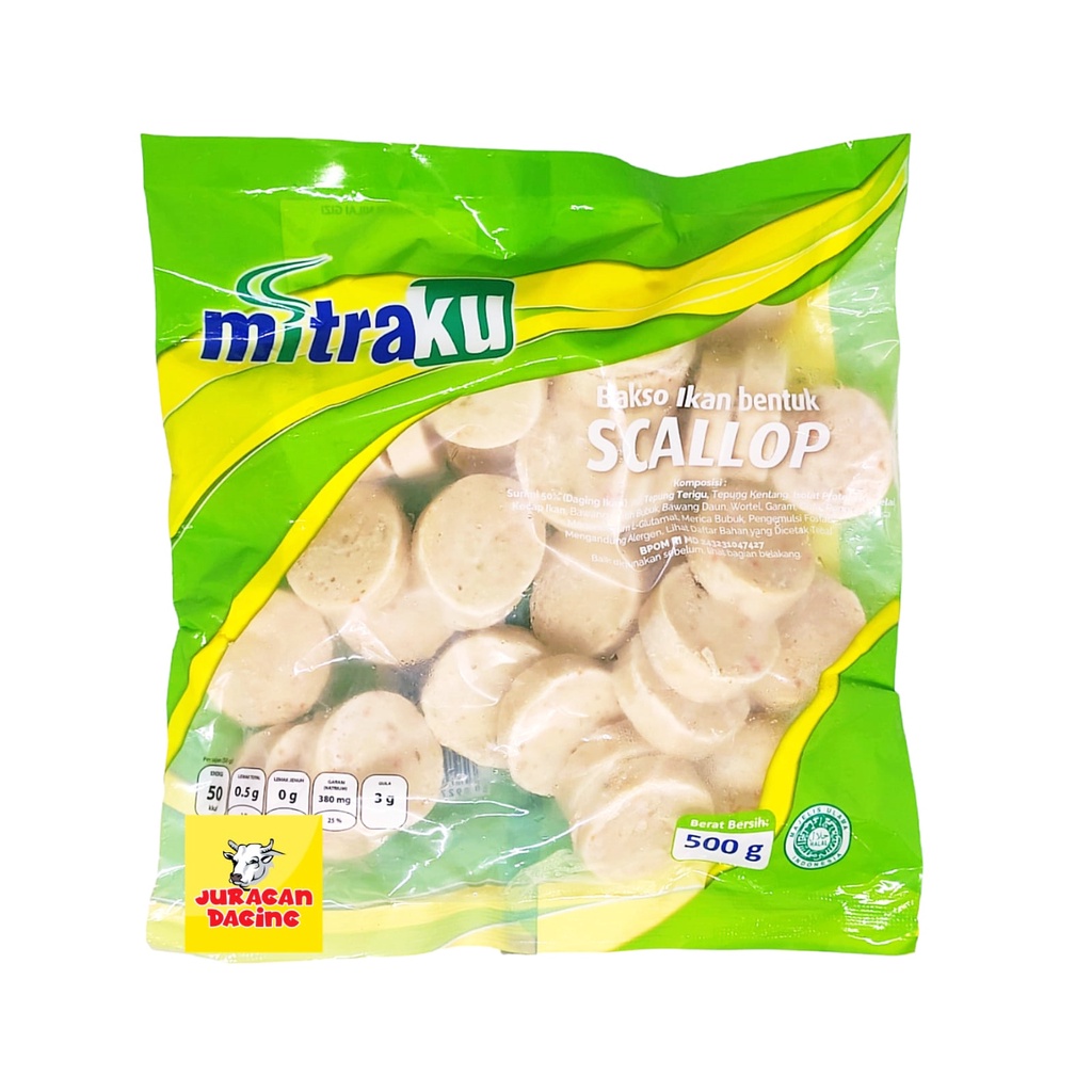 Jual Mitraku Bakso Ikan Scallop 500gr | Shopee Indonesia