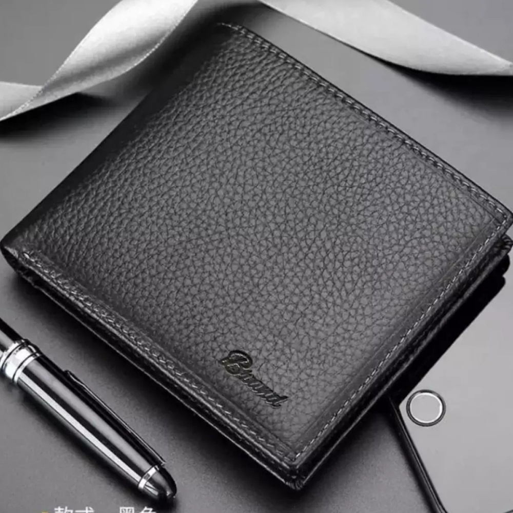Jual 3.3 Shopee Mega Sale!! Dompet Pria Hitam Polos Logo Apa Saja Model ...