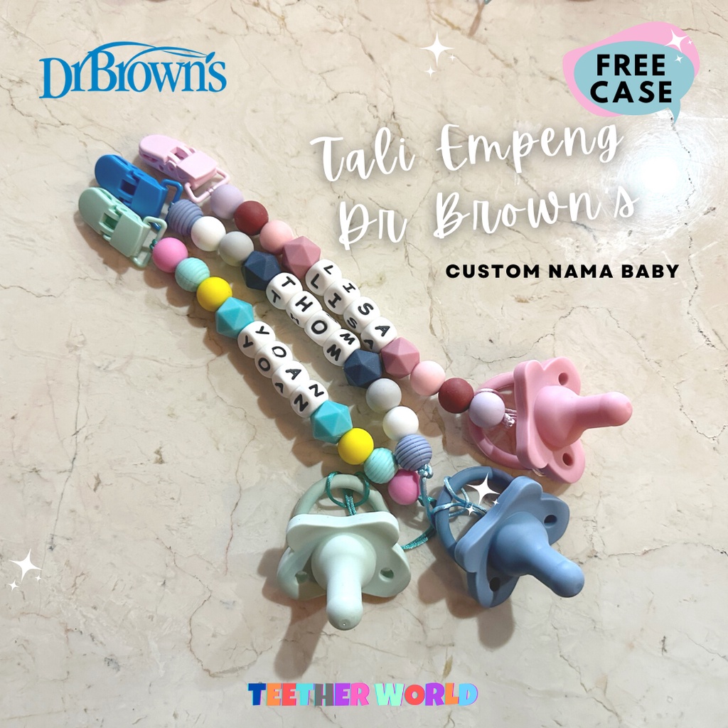 Jual (FREE CASE) DR. BROWN S PACIFIER SET (TALI DAN EMPENG Dr Brown's ...